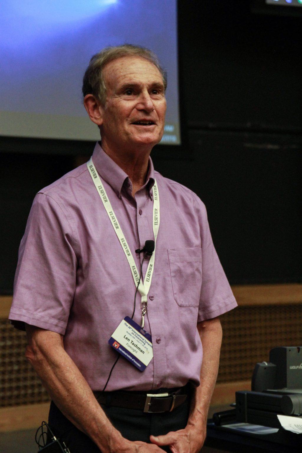 Tributes to Len Tashman, Foresight's Founding Editor - International ...